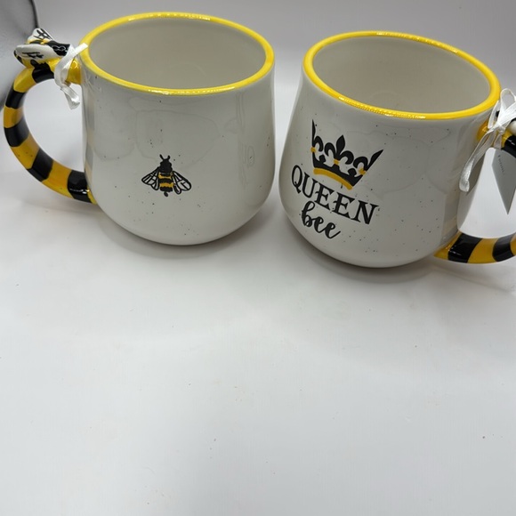 Accents | 2 Brand New Queen Bee Mugs Yellow And Black | Poshmark